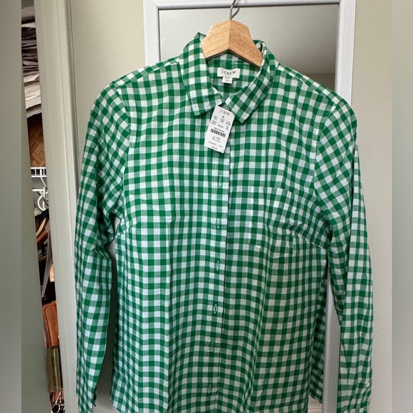 J. Crew Factory | Tops | J Crew Factory Gingham Shirt | Poshmark